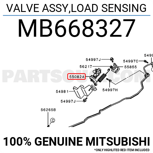 VALVE ASSY,LOAD SENSING MB668327 | Mitsubishi Parts | PartSouq