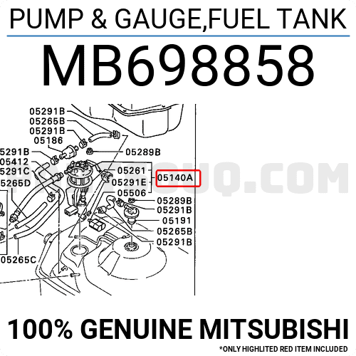 PUMP & GAUGE,FUEL TANK MB698858 | Mitsubishi Parts | PartSouq