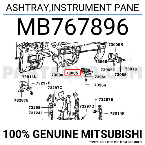 ASHTRAY,INSTRUMENT PANE MB767896 | Mitsubishi Parts | PartSouq