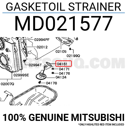 GASKETOIL STRAINER MD021577 | Mitsubishi Parts | PartSouq