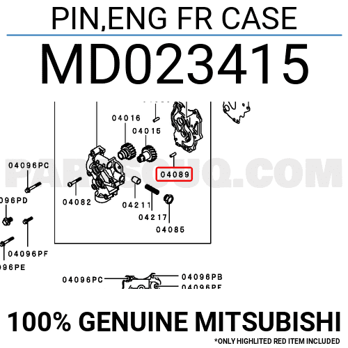 PIN,ENG FR CASE MD023415 | Mitsubishi Parts | PartSouq