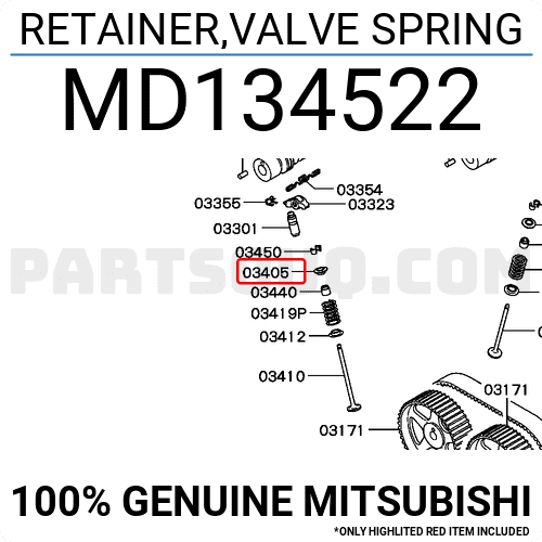 RETAINER,VALVE SPRING MD134522 | Mitsubishi Parts | PartSouq