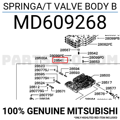 SPRINGA/T VALVE BODY B MD609268 | Mitsubishi Parts | PartSouq