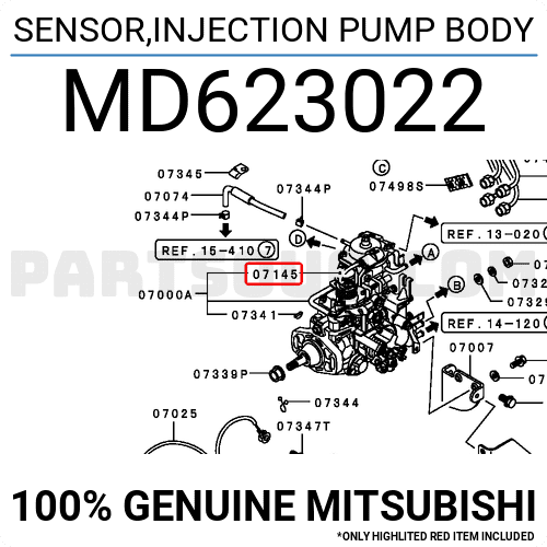 SENSOR,INJECTION PUMP BODY MD623022 | Mitsubishi Parts | PartSouq