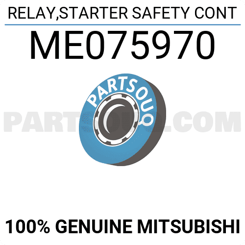 RELAY,STARTER SAFETY CONT ME075970 | Mitsubishi Parts | PartSouq