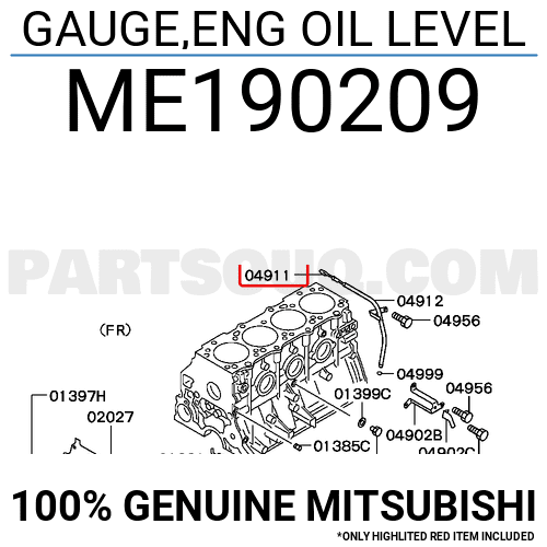 GAUGE,ENG OIL LEVEL ME190209 | Mitsubishi Parts | PartSouq