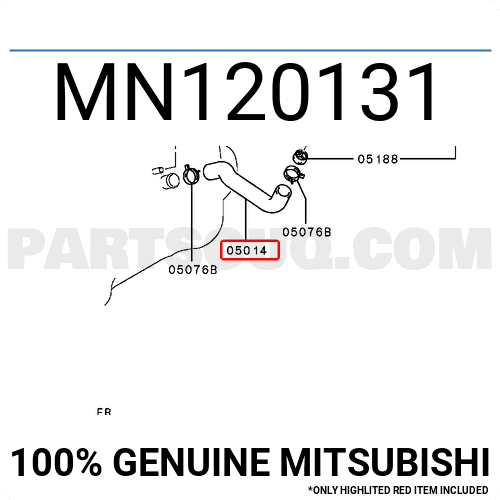 HOSE,FUEL FILLER MN120131 | Mitsubishi Parts | PartSouq