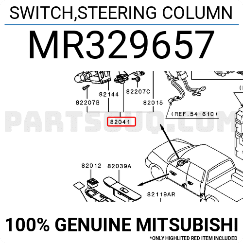 SWITCH,STEERING COLUMN MR329657 | Mitsubishi Parts | PartSouq