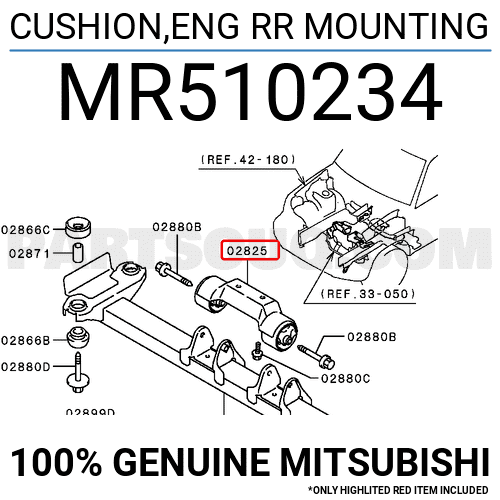 CUSHION,ENG RR MOUNTING MR510234 | Mitsubishi Parts | PartSouq