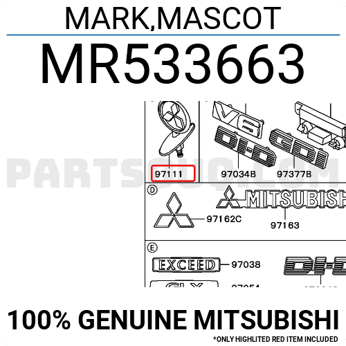 MARK,MASCOT MR533663 | Mitsubishi Parts | PartSouq