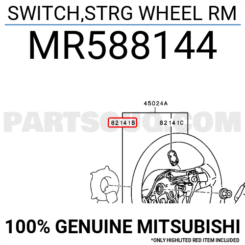 SWITCH,STRG WHEEL RM MR588144 | Mitsubishi Parts | PartSouq