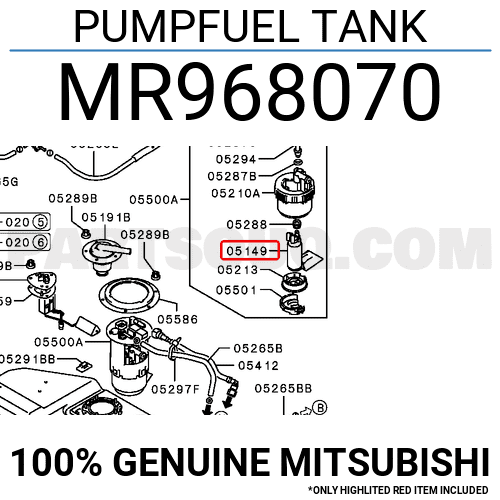 PUMPFUEL TANK MR968070 | Mitsubishi Parts | PartSouq