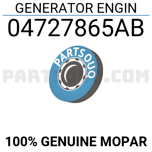 GENERATOR ENGIN 04727865AB | Mopar Parts | PartSouq