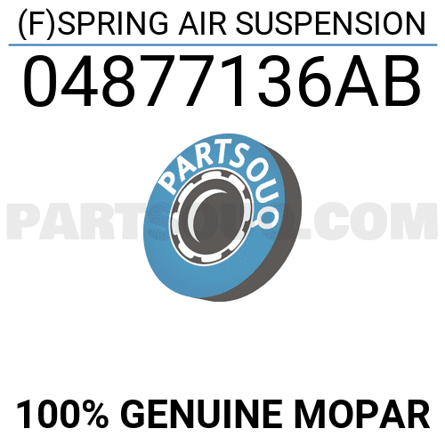 (F)SPRING AIR SUSPENSION 04877136AB | Mopar Parts | PartSouq
