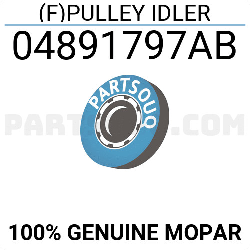 (F)PULLEY IDLER 04891797AB | Mopar Parts | PartSouq