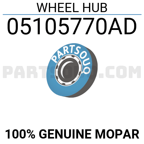 WHEEL HUB 05105770AD | Mopar Parts | PartSouq