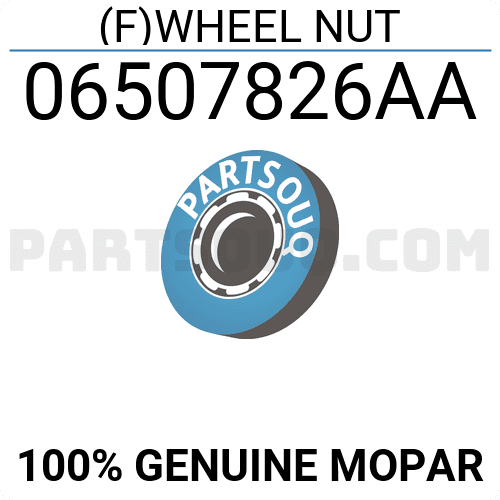 (F)WHEEL NUT 06507826AA | Mopar Parts | PartSouq