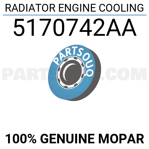 RADIATOR ENGINE COOLING 5170742AA | Mopar Parts | PartSouq