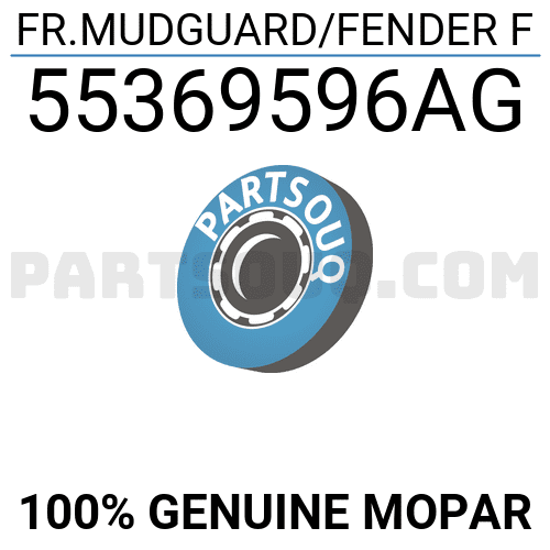 FR.MUDGUARD/FENDER F 55369596AG | Mopar Parts | PartSouq