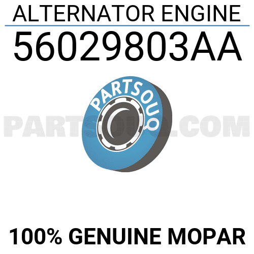ALTERNATOR ENGINE 56029803AA | Mopar Parts | PartSouq