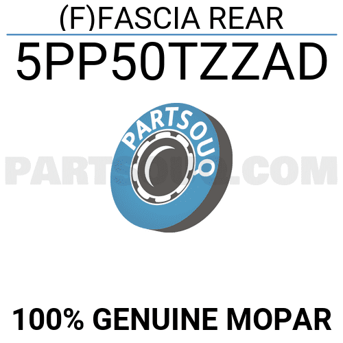 (F)FASCIA REAR 5PP50TZZAD | Mopar Parts | PartSouq