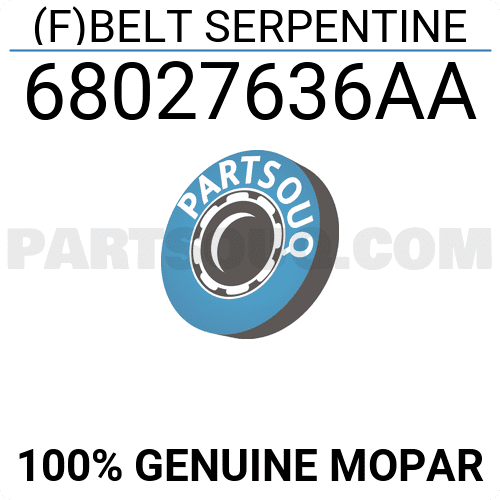 (F)BELT SERPENTINE 68027636AA | Mopar Parts | PartSouq