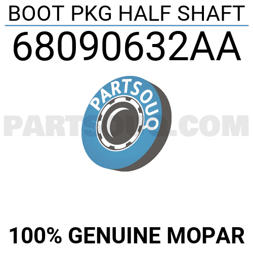 BOOT PKG HALF SHAFT 68090632AA | Mopar Parts | PartSouq