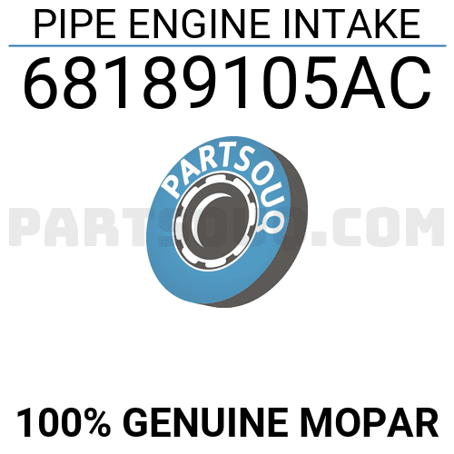 PIPE ENGINE INTAKE 68189105AC | Mopar Parts | PartSouq