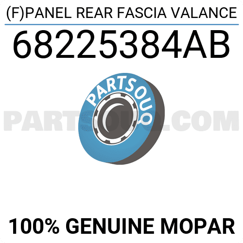 (F)PANEL REAR FASCIA VALANCE 68225384AB | Mopar Parts | PartSouq