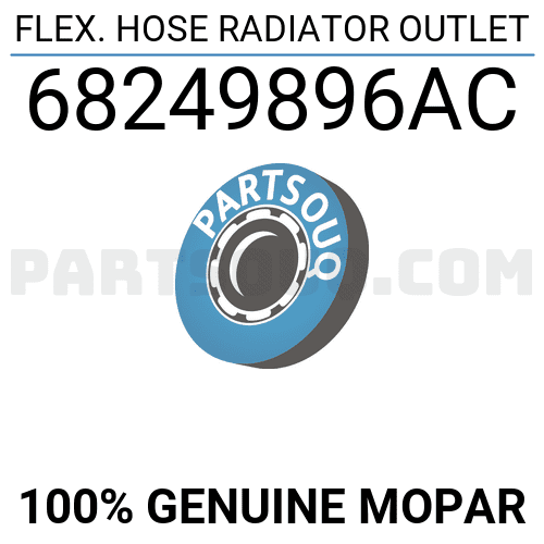 FLEX. HOSE RADIATOR OUTLET 68249896AC | Mopar Parts | PartSouq
