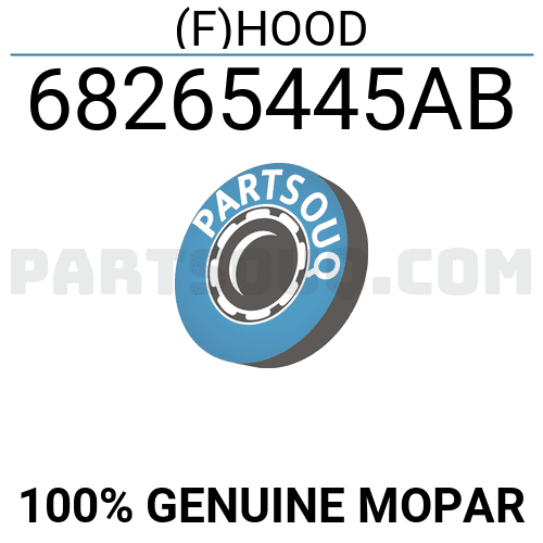 (F)HOOD 68265445AB | Mopar Parts | PartSouq