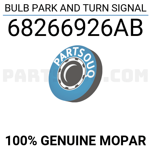 BULB PARK AND TURN SIGNAL 68266926AB | Mopar Parts | PartSouq