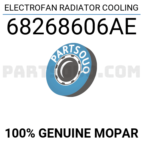ELECTROFAN RADIATOR COOLING 68268606AE | Mopar Parts | PartSouq