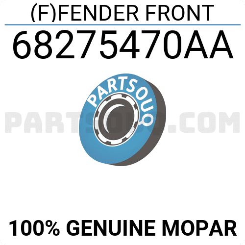 (F)FENDER FRONT 68275470AA | Mopar Parts | PartSouq