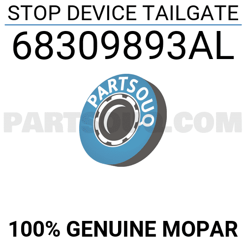 STOP DEVICE TAILGATE 68309893AL | Mopar Parts | PartSouq