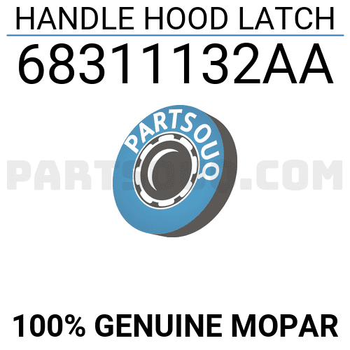 HANDLE HOOD LATCH 68311132AA | Mopar Parts | PartSouq