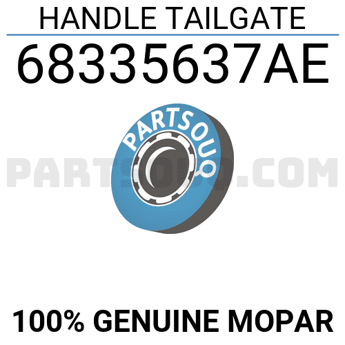 HANDLE TAILGATE 68335637AE | Mopar Parts | PartSouq