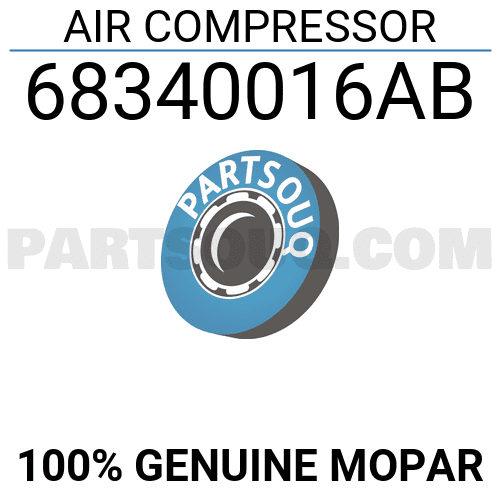 AIR COMPRESSOR 68340016AB | Mopar Parts | PartSouq