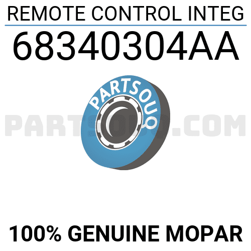 REMOTE CONTROL INTEG 68340304AA | Mopar Parts | PartSouq