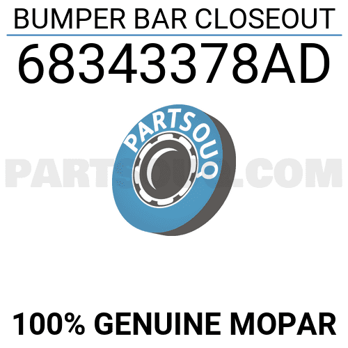 BUMPER BAR CLOSEOUT 68343378AD | Mopar Parts | PartSouq
