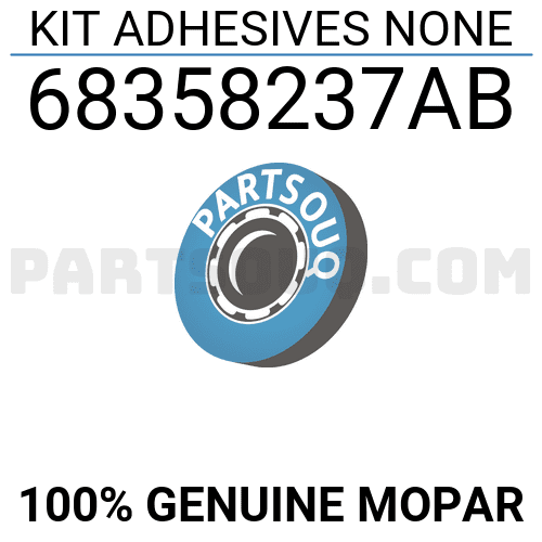 KIT ADHESIVES NONE 68358237AB | Mopar Parts | PartSouq