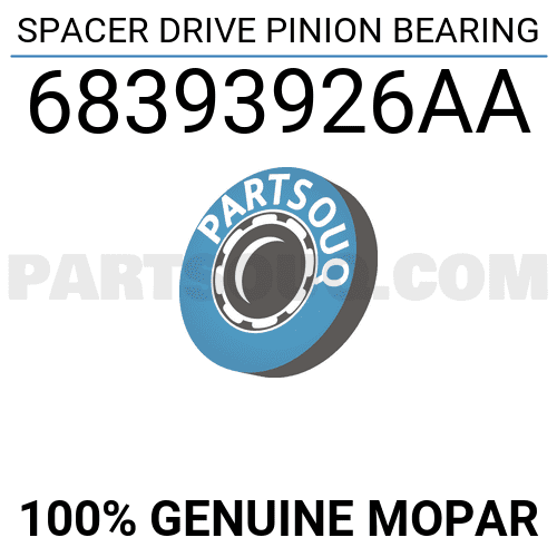 SPACER DRIVE PINION BEARING 68393926AA | Mopar Parts | PartSouq