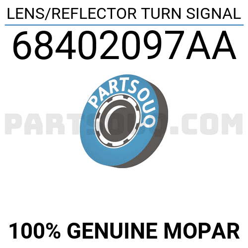 LENS/REFLECTOR TURN SIGNAL 68402097AA | Mopar Parts | PartSouq