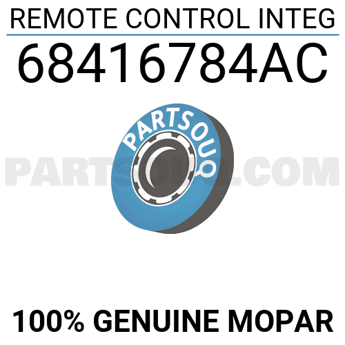 REMOTE CONTROL INTEG 68416784AC | Mopar Parts | PartSouq