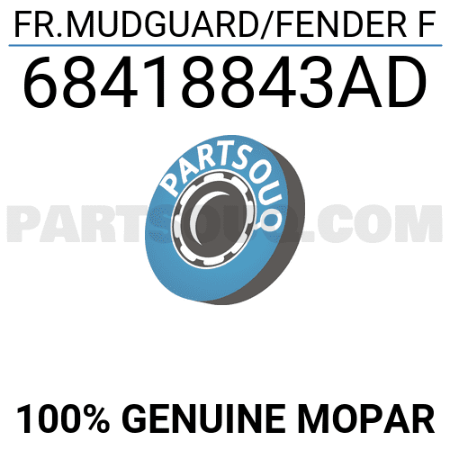 FR.MUDGUARD/FENDER F 68418843AD | Mopar Parts | PartSouq