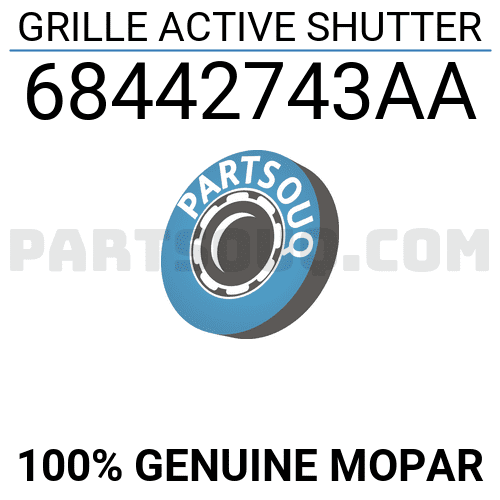 GRILLE ACTIVE SHUTTER 68442743AA | Mopar Parts | PartSouq