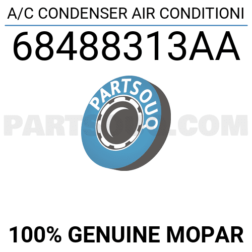 A/C CONDENSER AIR CONDITIONI 68488313AA | Mopar Parts | PartSouq