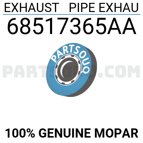EXHAUST PIPE EXHAU 68517365AA | Mopar Parts | PartSouq