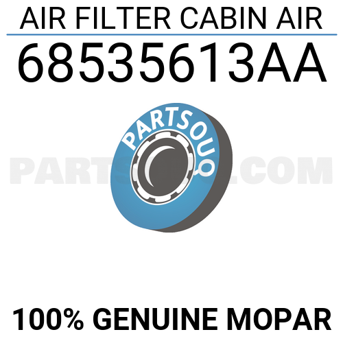 AIR FILTER CABIN AIR 68535613AA | Mopar Parts | PartSouq