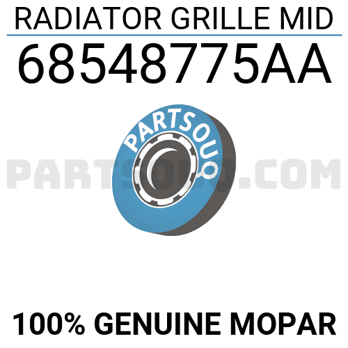 RADIATOR GRILLE MID 68548775AA | Mopar Parts | PartSouq